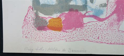 Helene De Beauvoir Helene De Beauvoir Litho Abstracte Compositie Verkocht Kunstveiling Nl