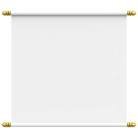 premium photo scroll paper text box 3d illustration