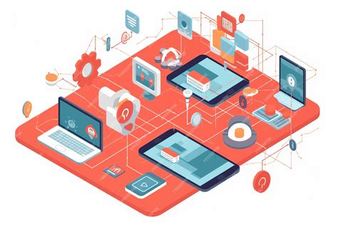 Premium Ai Image Iot Communication Protocols Illustration