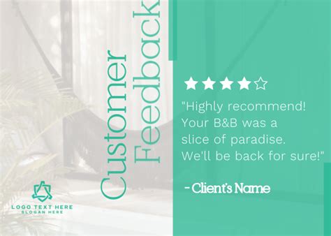 Tropical Hotel Feedback Invoice Brandcrowd Invoice Maker