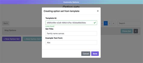creating option sets automatically with manage options customily