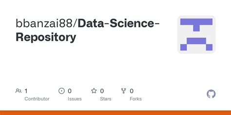 github bbanzai88 data science repository