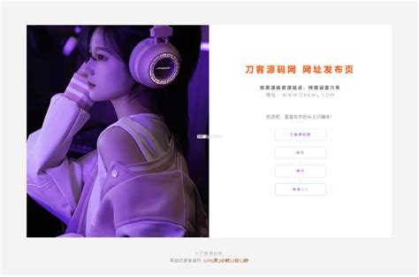 最新简约美观的网址网站引导页html源码 惜豪资源网