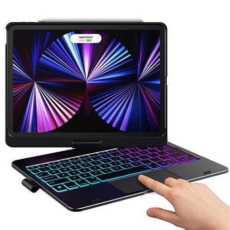 무선 터치패드 키보드 케이스 블루투스 키패드 백라이트 커버 Ipad Air2 Air1 Pro 11 Air 4 10 9 Air 3 Pro10 5 10 2 인치