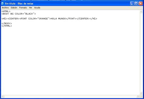 MANUAL DE PROGRAMACION DE HTML ESTRUCTURA DE UNA PAGINA HTML