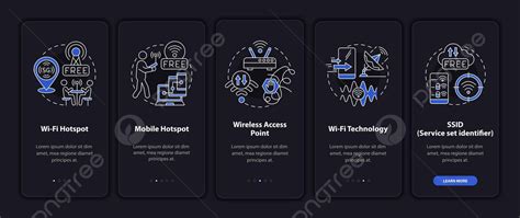 Onboarding Screen For A Mobile App Showcasing Various Methods Of Internet Connectivity Vector