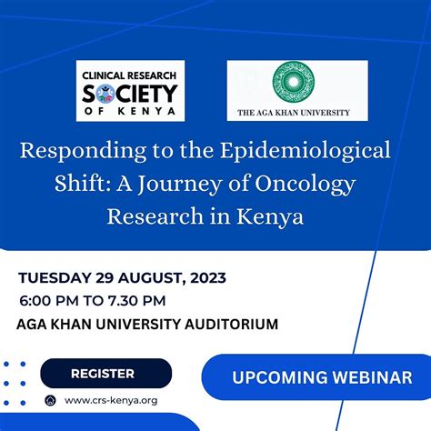Responding To The Epidemiological Shift A Journey Of Oncology Research In Kenya Crs Kenya