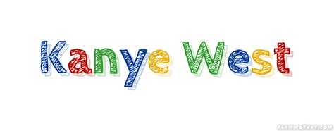 Kanye West लोगो ज्वलंत पाठ से मुक्त नाम डिजाइन उपकरण