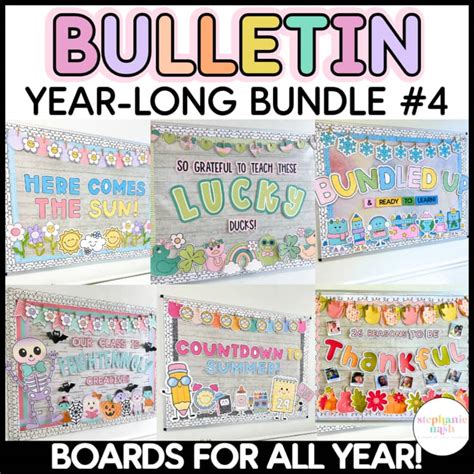 Bulletin Board Ideas For The Entire Year Editable Bulletin Board