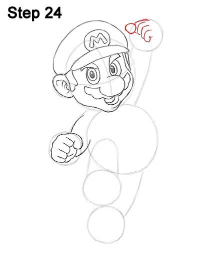 Super Mario Full Body Drawing Super Mario Draw Two Mario Art Body Drawing Step By Step