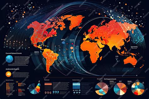 premium ai image global trends concept information infographics data