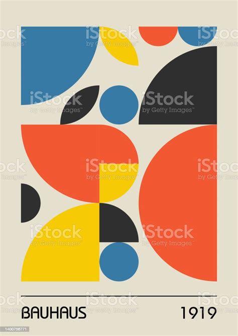 최소한의 빈티지 20 년대 기하학적 디자인 포스터 벽 아트 템플릿 원시적 인 모양 요소가있는 레이아웃 바우 하우스 복고풍 패턴 배경 벡터 추상 원 삼각형 및 사각형 라인