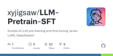 Github Xyjigsawllm Pretrain Sft Scripts Of Llm Pre Training And