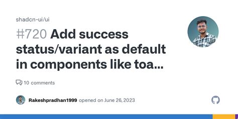 Add Success Statusvariant As Default In Components Like Toast And
