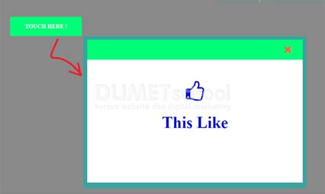 Cara Membuat Modal Box Dengan HTML CSS Dan Javascript