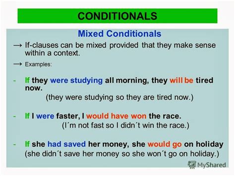 EOI CARTAGENA C1 y C2 INGLÉS Conditionals