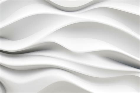 Premium Ai Image White Stripe Waves Pattern Futuristic Background 3d Render Illustration