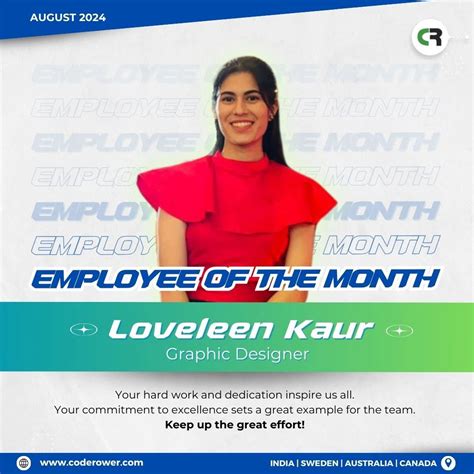Employeeofthemonth Coderower Bestemployee Graphicdesign