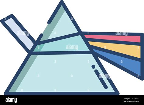 Triangular Prism Refraction Stock Vector Images Alamy