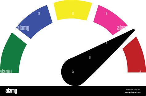 Speedometer Tachometer Icon Speed Indicator Sign Internet Car Speed Performance Concept