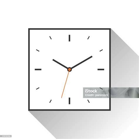 평면 스타일의 시계 아이콘 흰색 배경에 최소한의 타이머 비즈니스 시계 프로젝트를 위한 벡터 디자인 요소 24에 대한 스톡 벡터 아트 및 기타 이미지 Istock