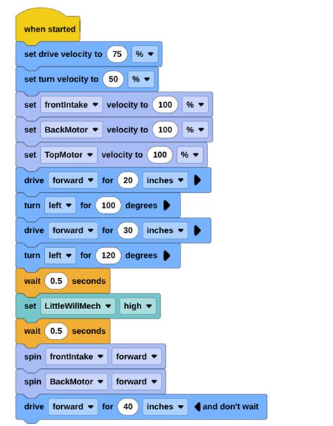 Block Code Error Programming Support Vex Forum