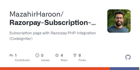 Github Mazahirharoonrazorpay Subscription Codeigniter Subscription