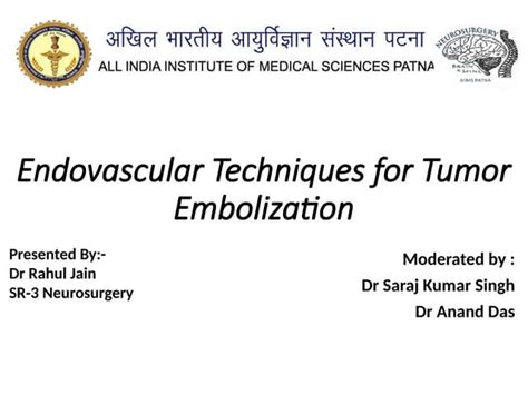 Preoperative Tumor Embolization Pptx