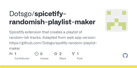 GitHub Dotsgo Spicetify Randomish Playlist Maker Spicetify Extension That Creates A Playlist