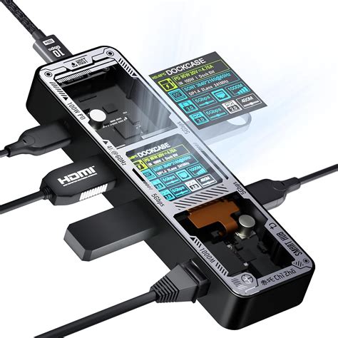 Dockcase Explorer Edition Smart In Usb C Hub Matte Black