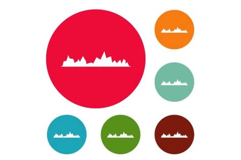 equalizer icons circle set vector graphic by anatolir56 · creative fabrica
