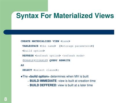 Ppt Materialized Views Powerpoint Presentation Free Download Id