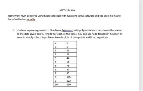 Solved Math224 Hw Homework Must Be Solved Using Microsoft