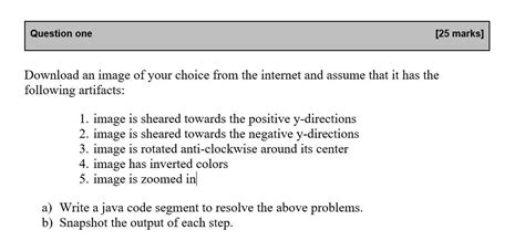 Solved Kindly Use Any Picture And Give Java Code In The Chegg