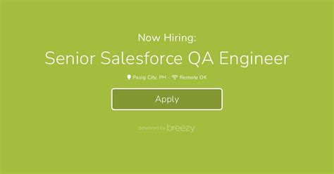 Senior Salesforce Qa Engineer At Jway Group