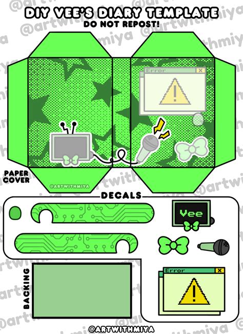 Diy Vees Diary Template Part 2 [dandys World] In 2025 Paper Doll