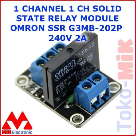 Jual CHANNEL CH SOLID STATE RELAY MODULE OMRON SSR G MB P V A Shopee Indonesia