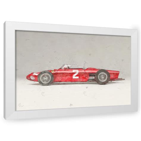 Stephen Chambers 32x23 White Modern Wood Framed Wall Art Titled Side