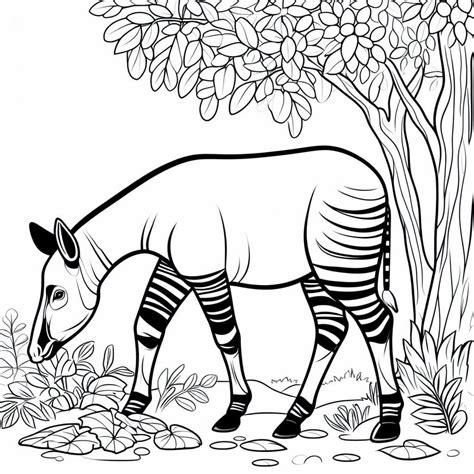 Okapi Coloring Page Printable Free Coloring Pages To Print