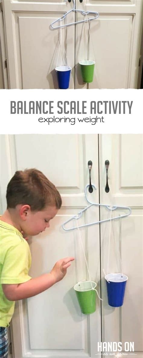 Build A Balance Scale For Prebabeers To Explore Weights Prebabe Science Activities