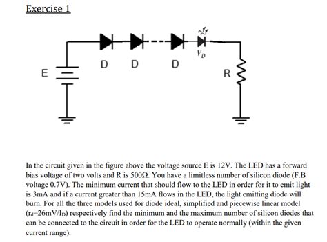 Solved Exercise In The Circuit Given In The Figure Above Chegg