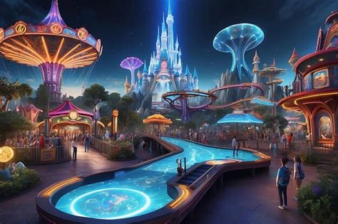 Premium Photo Immersive Augmented Reality Theme Park