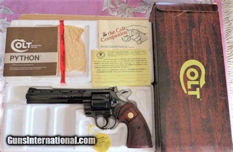 Colt Python Blue 6 Inch With Original Box And Documentation 16