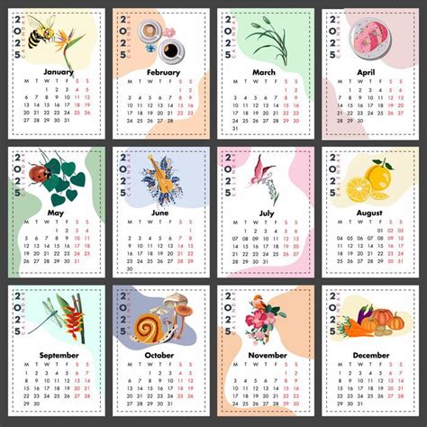 ภาพปฏิทินปีใหม่ 2568 สไตล์โมเดิร์น เทมเพลต แบบ Eps ดาวน์โหลดฟรี Pikbest In 2025 Free