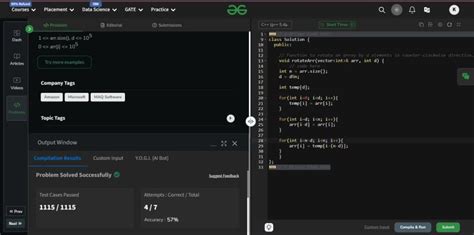 Kunal Kishor On Linkedin Dsa Cpp Geeksforgeeks Codingchallenge Problemsolving