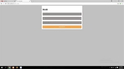 Make Calculator With PHP Design Calculator With HTML CSS YouTube