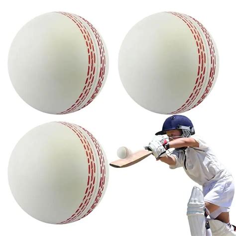 3pcs Sports Cricket Ball Pu Training Balls Sports Wind Swinging