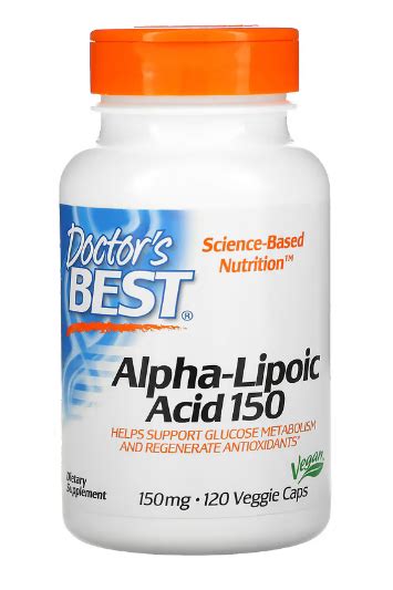 Doctors Best Alpha Liponsäure 150 Mg 120 Vegetarische Kapseln
