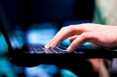 Free Photo Expert Servicing Server Rows With High Computing Power Enabling Hyperscale Data