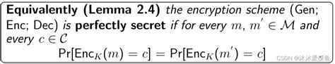 密码学理论02：完善加密（perfectly Secret Encryption） Csdn博客